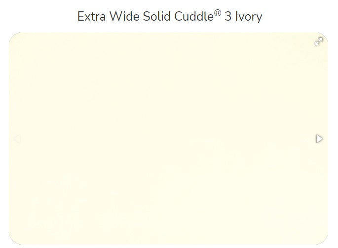 Extra Wide 90" Cuddle 3 Smooth- Ivory- Shannon Fabrics – MINK INC. (Cozy Fabric Shop /TCC)