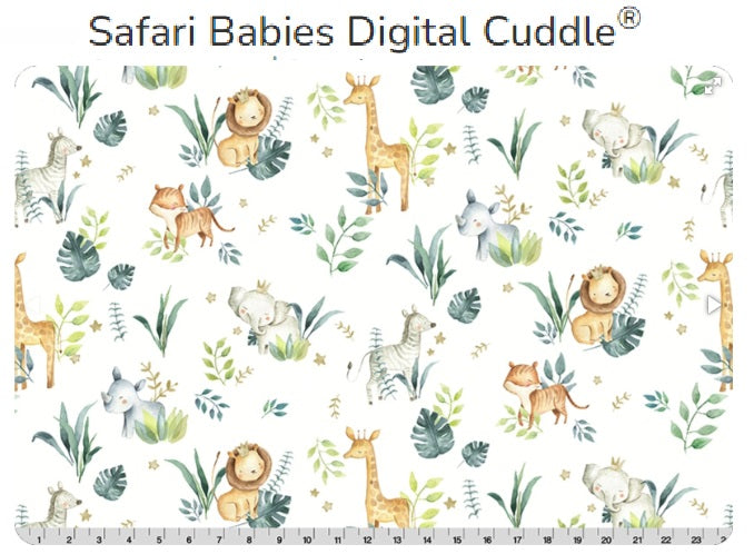 Safari Babies DIGITAL Cuddle Snow- Shannon Fabrics – MINK INC. (Cozy ...